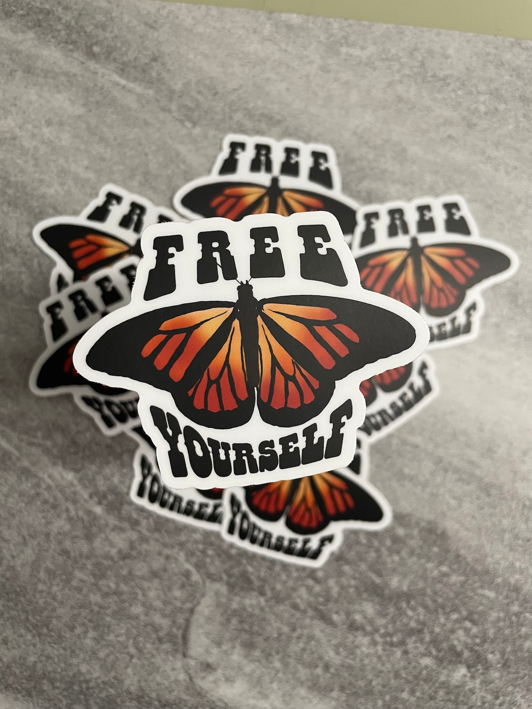 Boho Butterfly Sticker| Motivational Sticker| Free Yourself ...