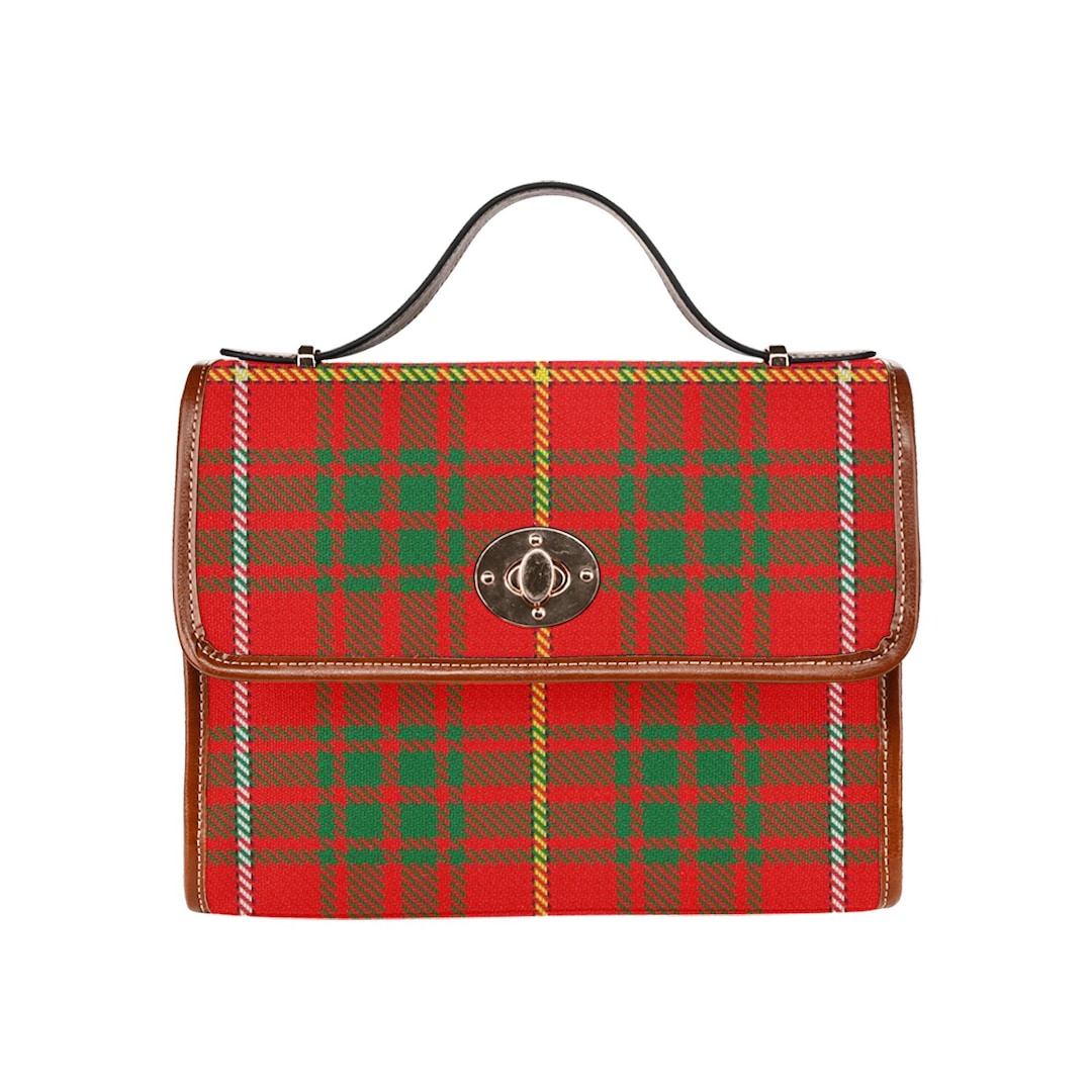 Clan Bruce Waterproof Canvas Handbag - Etsy