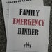 Family Emergency Binder - Etsy
