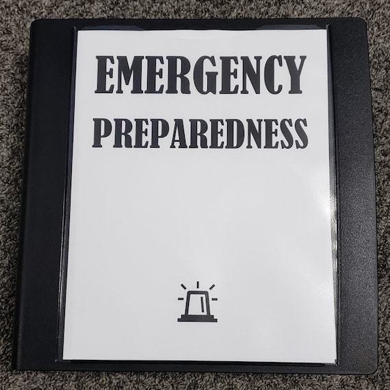 Emergency Preparedness Binder - Etsy