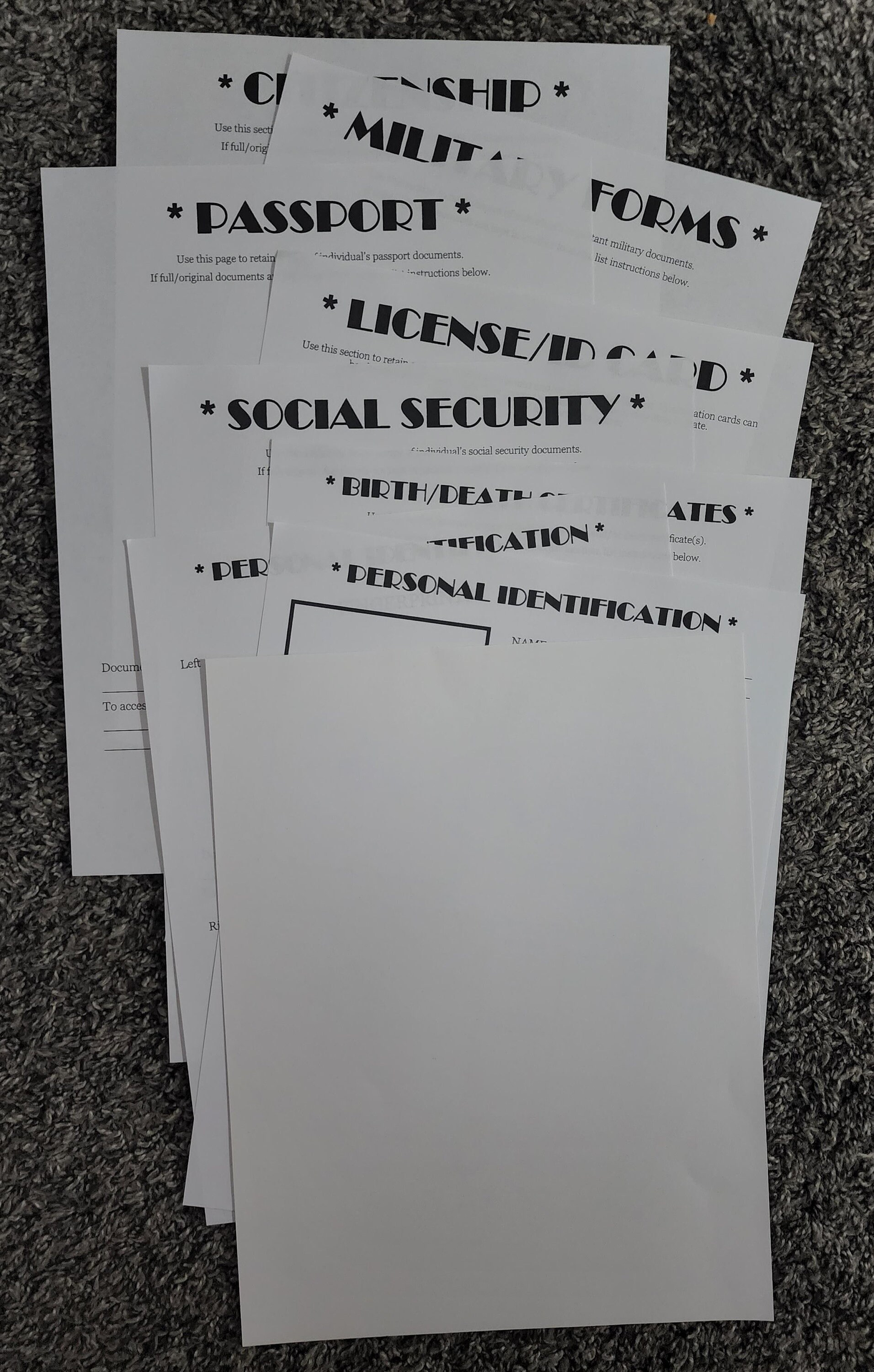 Family Emergency Binder - Etsy