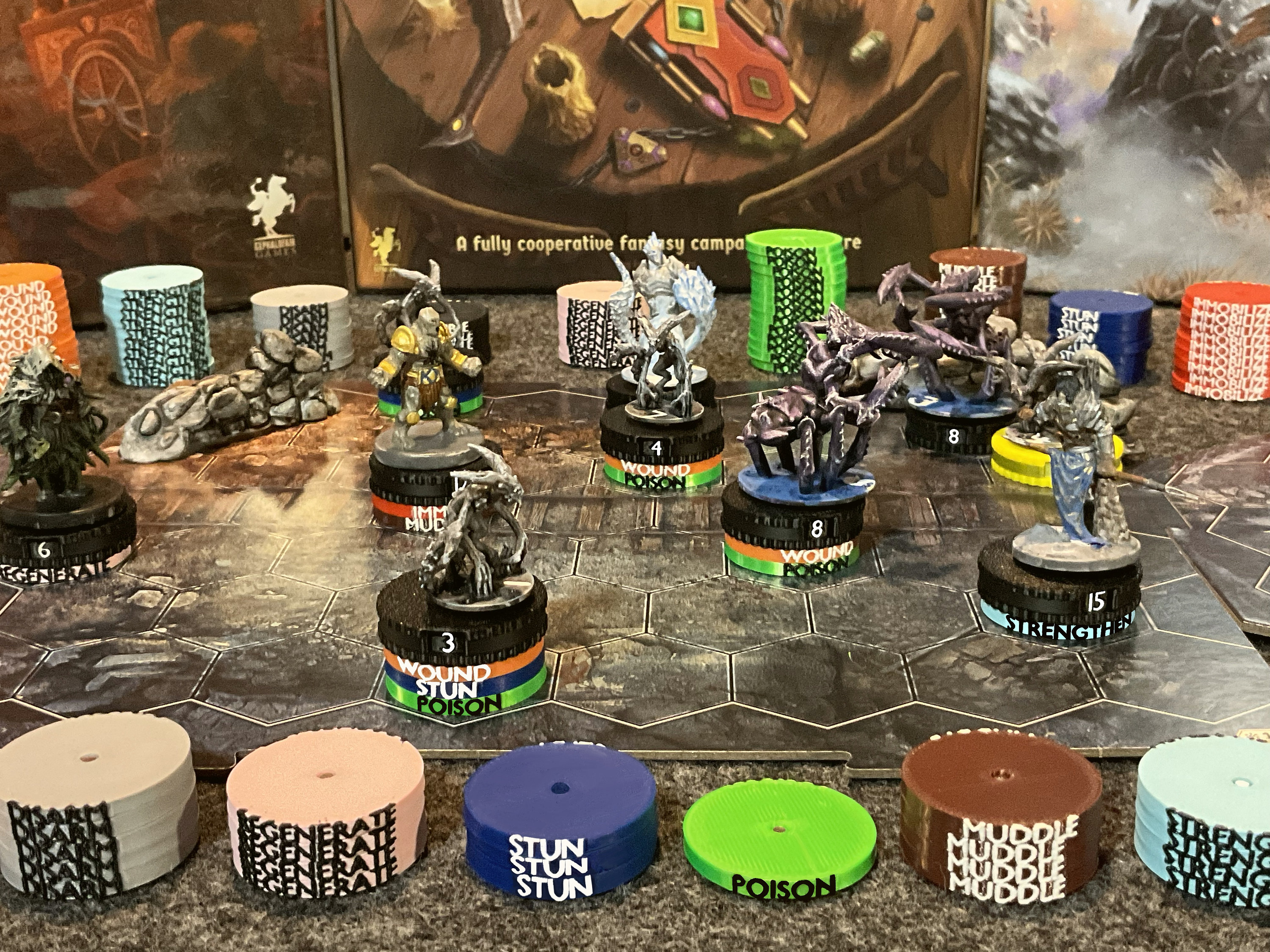 Magnetic Damage Trackers for Gloomhaven Frosthaven JOTL - Etsy