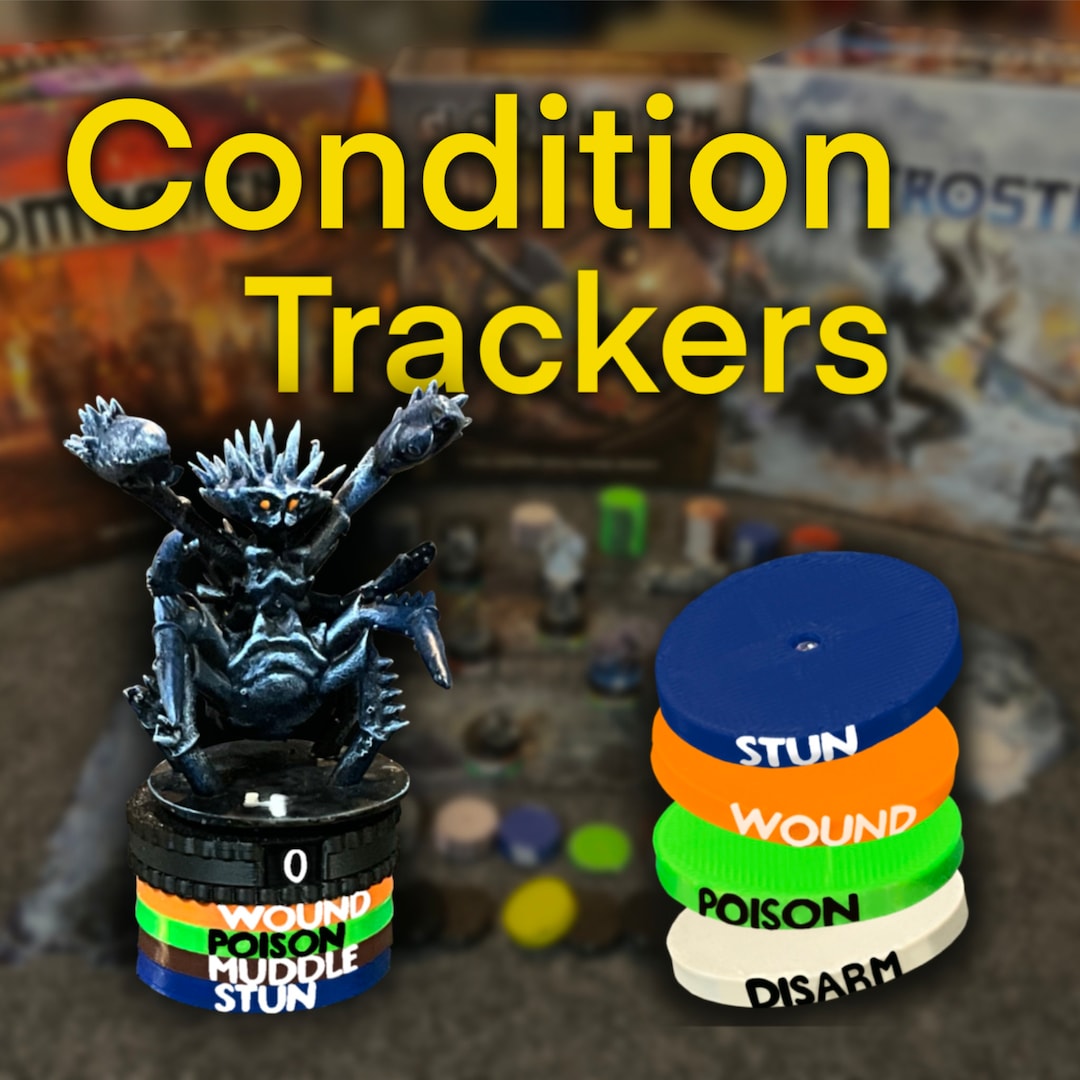 Magnetic Condition Tokens for Gloomhaven Frosthaven JOTL - Etsy