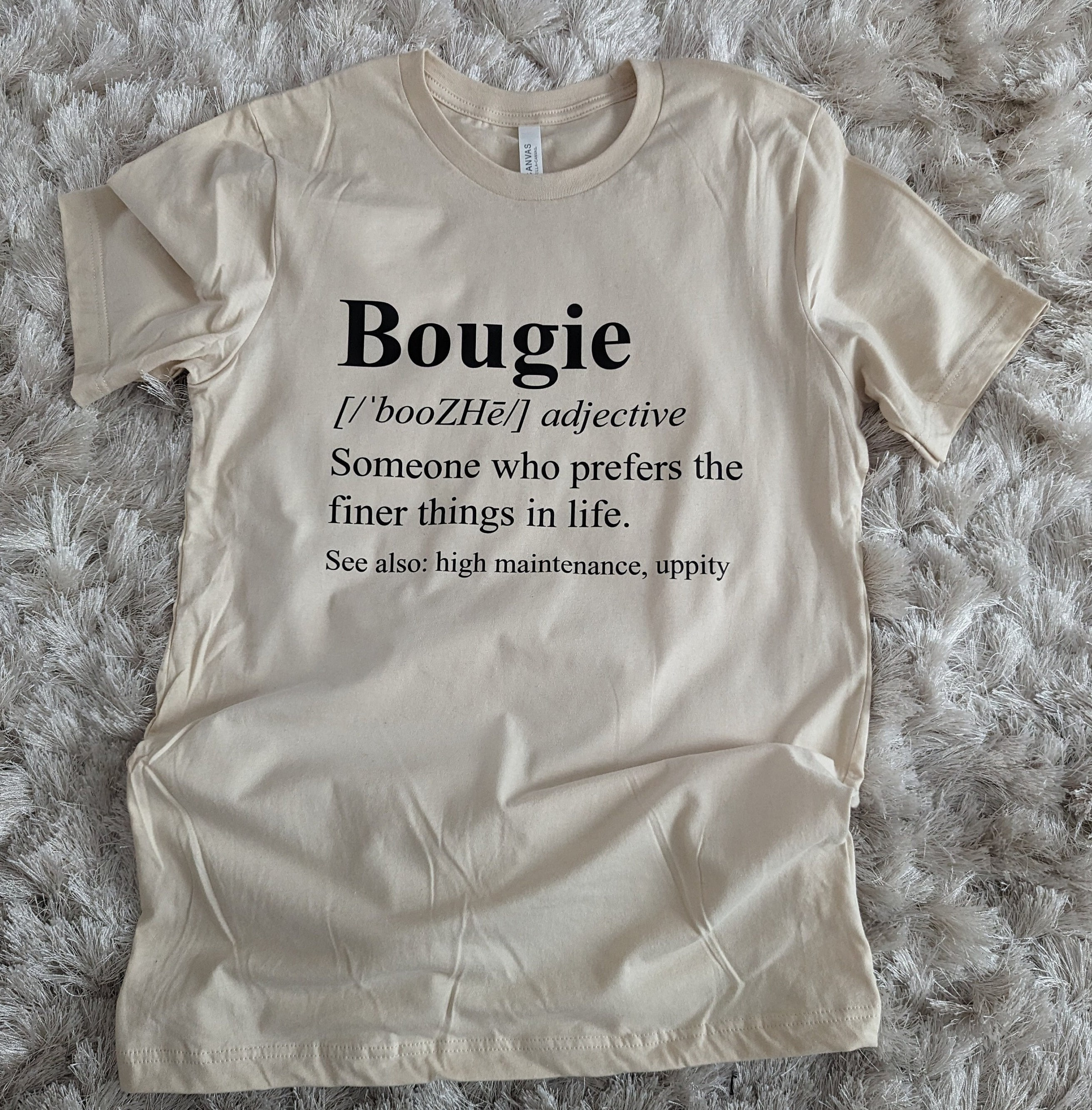 Bougie Definition T-shirt - Classy Bella Canvas Tee - Etsy