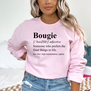 Bougie Definition Sweatshirt: Classy Cozy Gift - Etsy