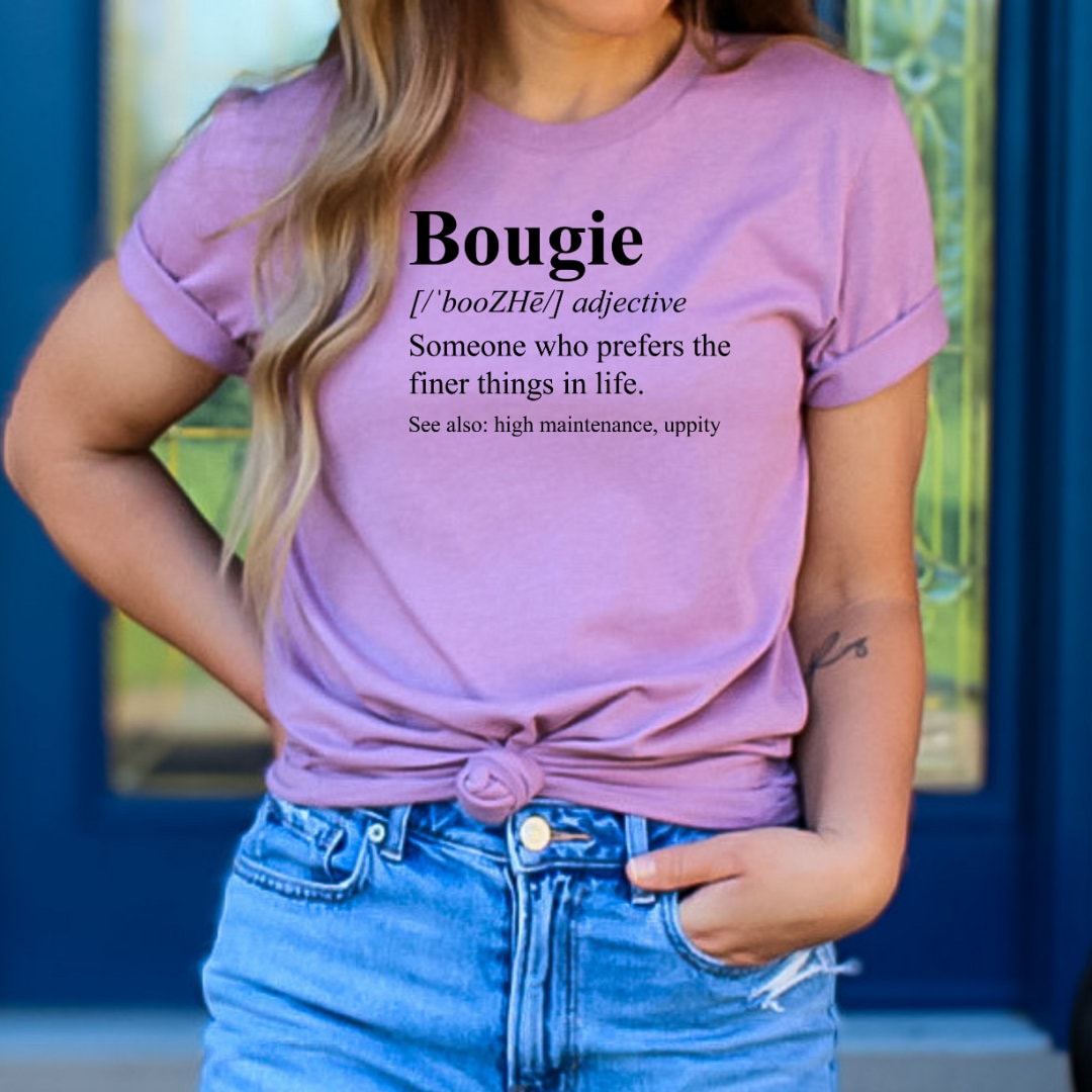 Bougie Definition T-shirt - Classy Bella Canvas Tee - Etsy