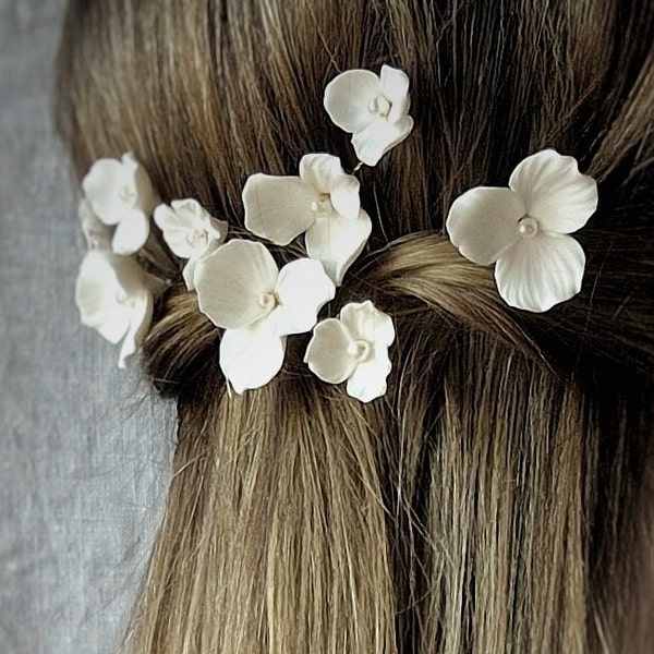 Porcelain Flower Pin - Etsy