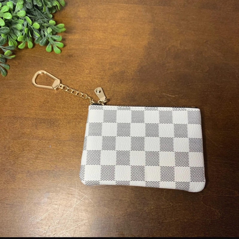 Checkered Mini Pouch - Etsy