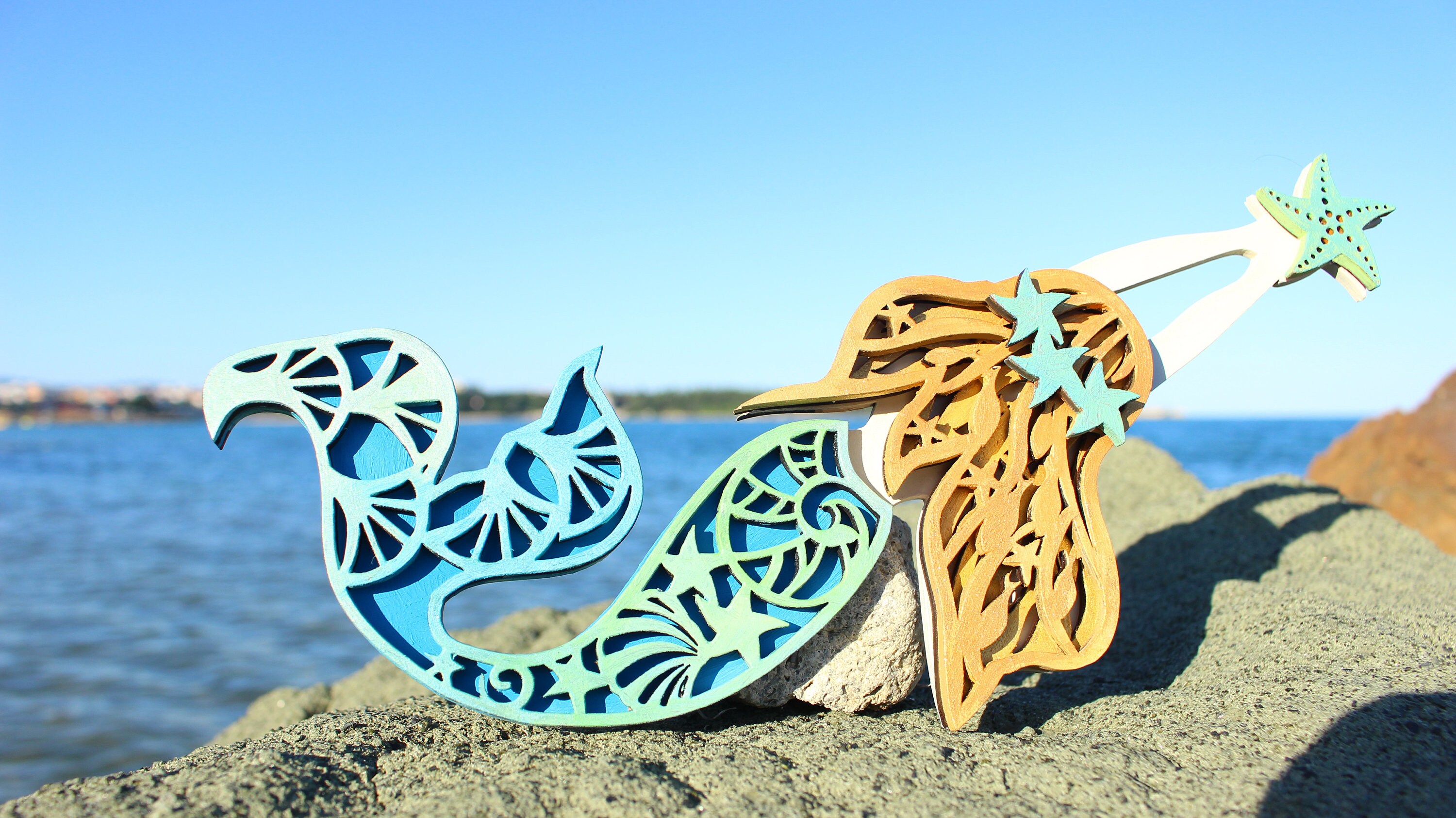 Mermaid 3D Layered Laser Cut SVG File ,SVG Laser-ready Cut File Instant ...