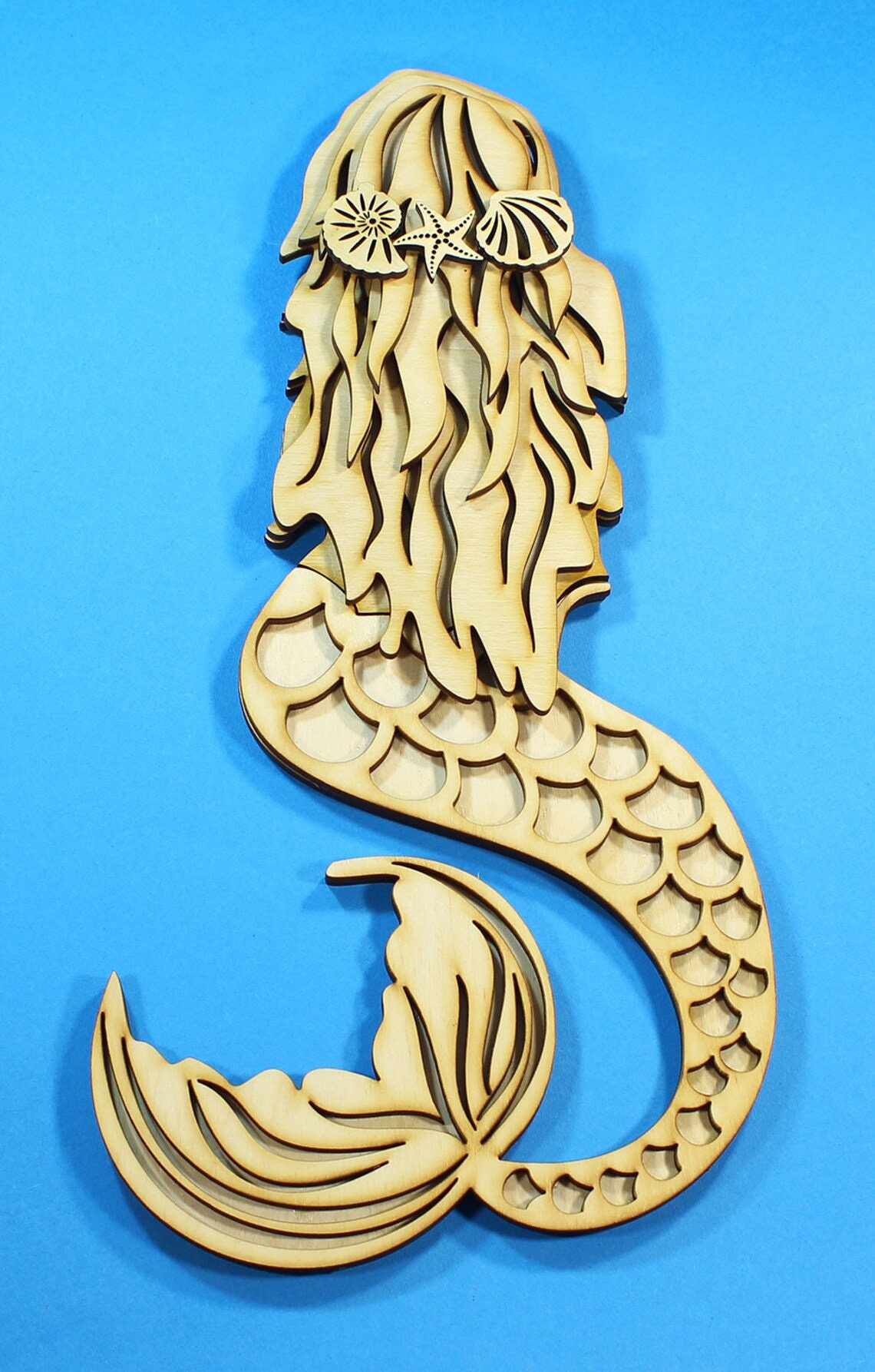 3D Layered Mermaid SVG File, Laser Cut Design (digital Download) - Etsy