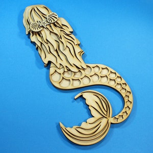 3D Layered Mermaid SVG File, Laser Cut Design (digital Download) - Etsy