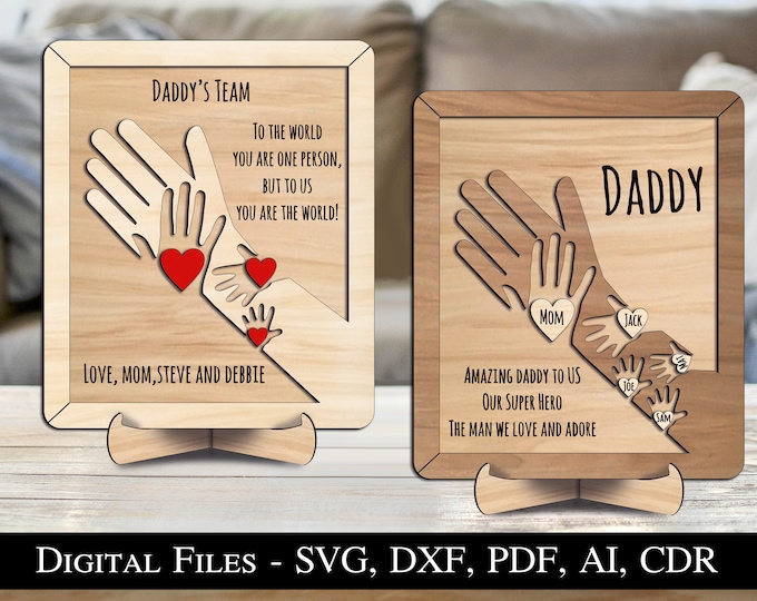 Laser SVG Cut File, Father Workshop Sign SVG, Dad Sign File, Round Sign ...