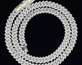 10MM Prong Cuban Link Chain, Customizable Bail, Men/women Chain, Cuban ...