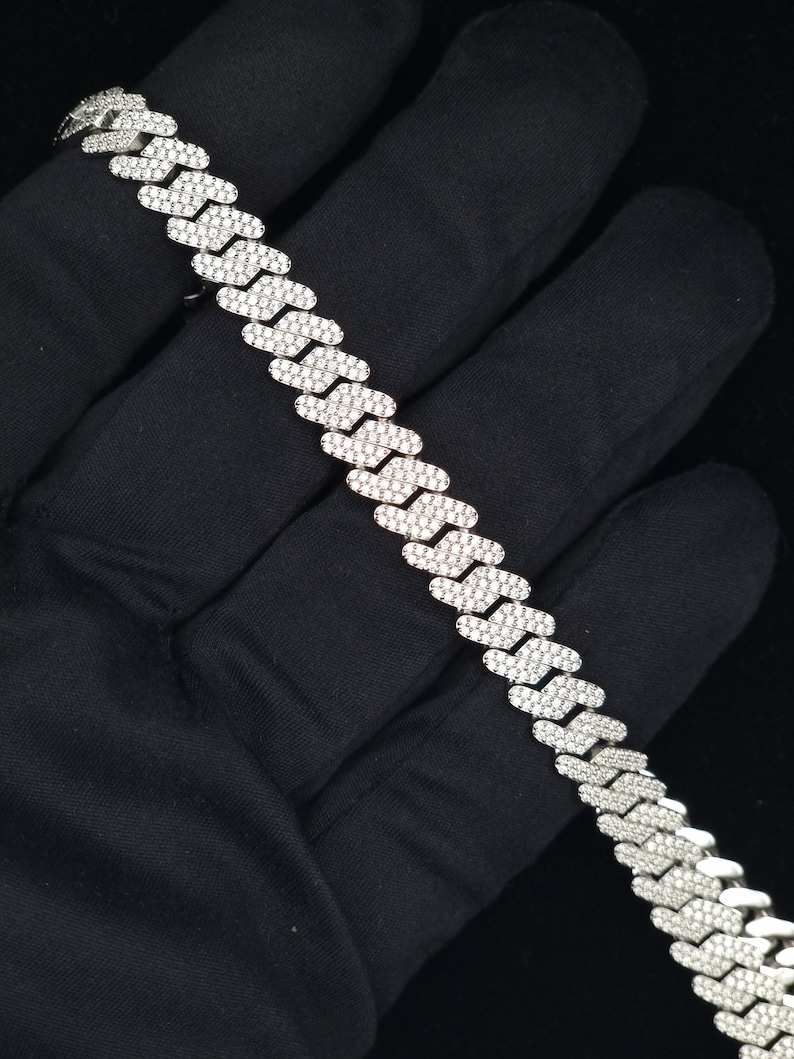 8mm Prong Cuban Link Chain, Customizable bail, Men/Women Chain, Cuban ...