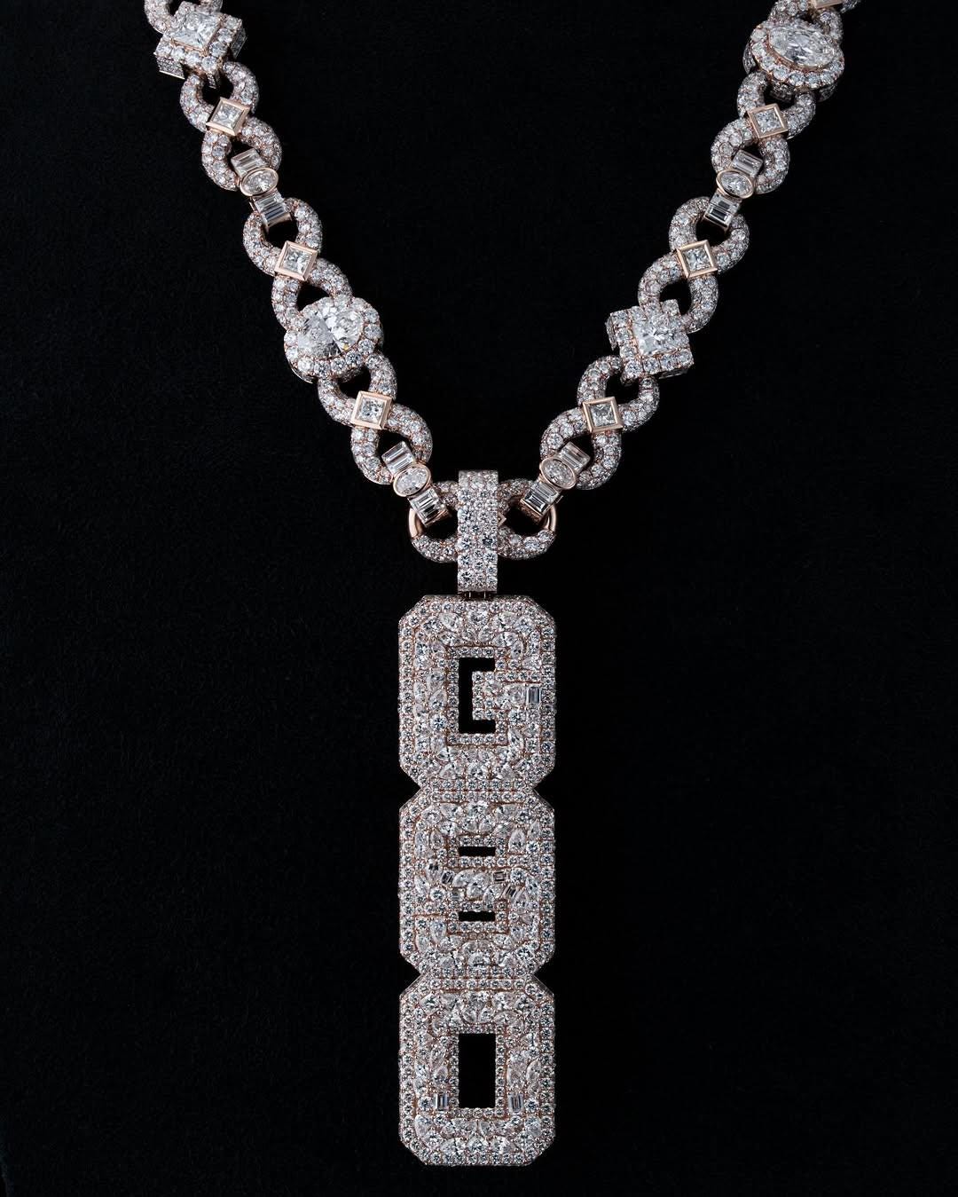 Mosaic Set Iced Out Vertical Hip Hop Pendant – VVS Moissanite Multi-cut ...