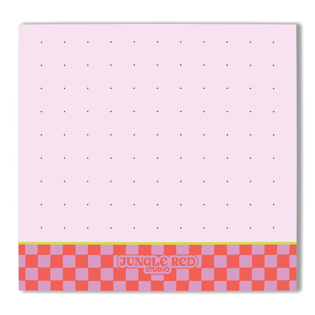 90s Retro Checkerboard Sticky Notes Dotted Sticky Notes - Etsy