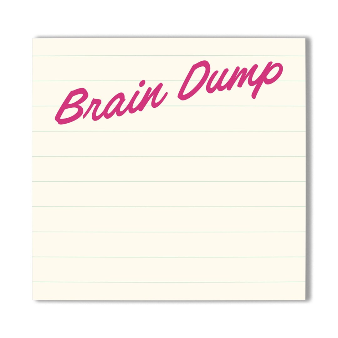 Brain Dump Sticky Notes - Etsy