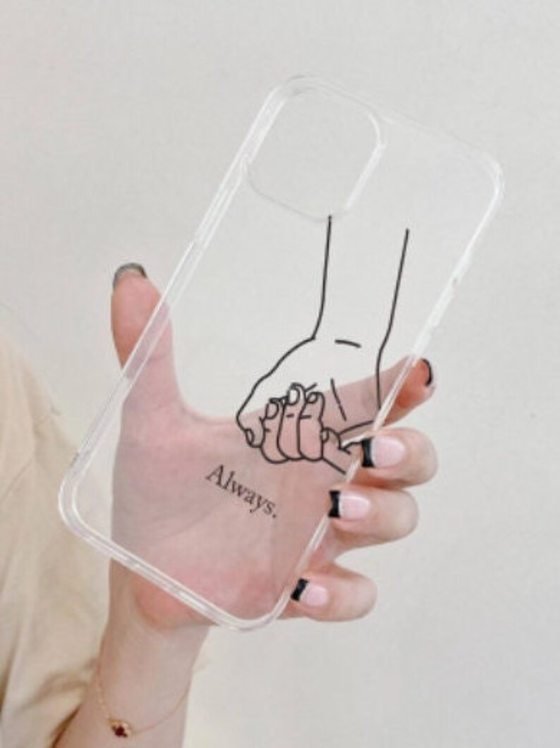 Couple Holding Hand Pattern Clear Phone Case for iPhone 11 , Case for ...