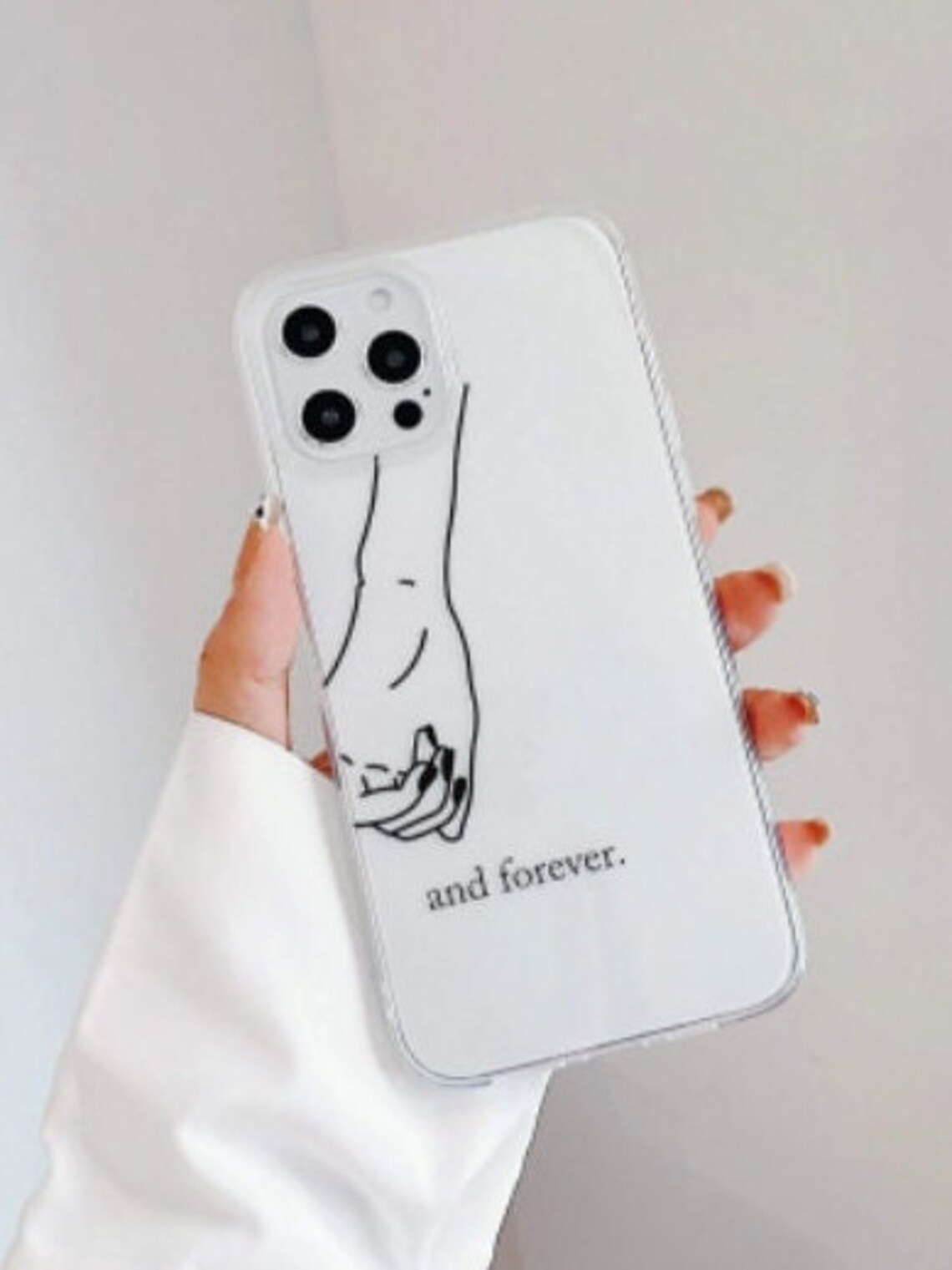 Couple Holding Hand Pattern Clear Phone Case for iPhone 11 , Case for ...