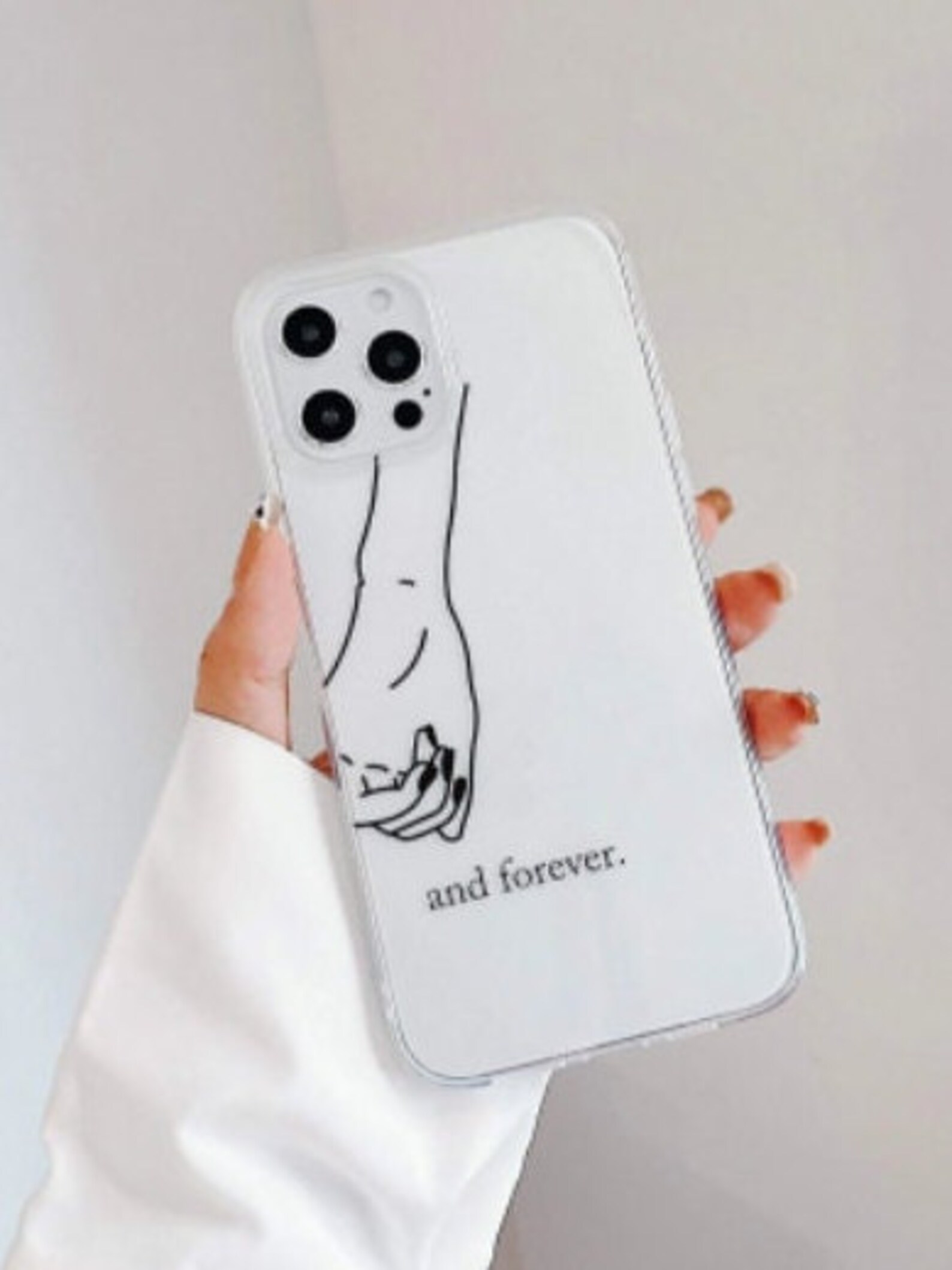 Couple Holding Hand Pattern Clear Phone Case for iPhone 11 , Case for ...