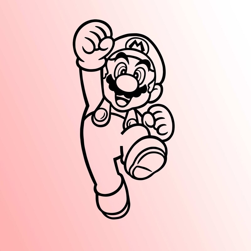 Mario Svg - Etsy