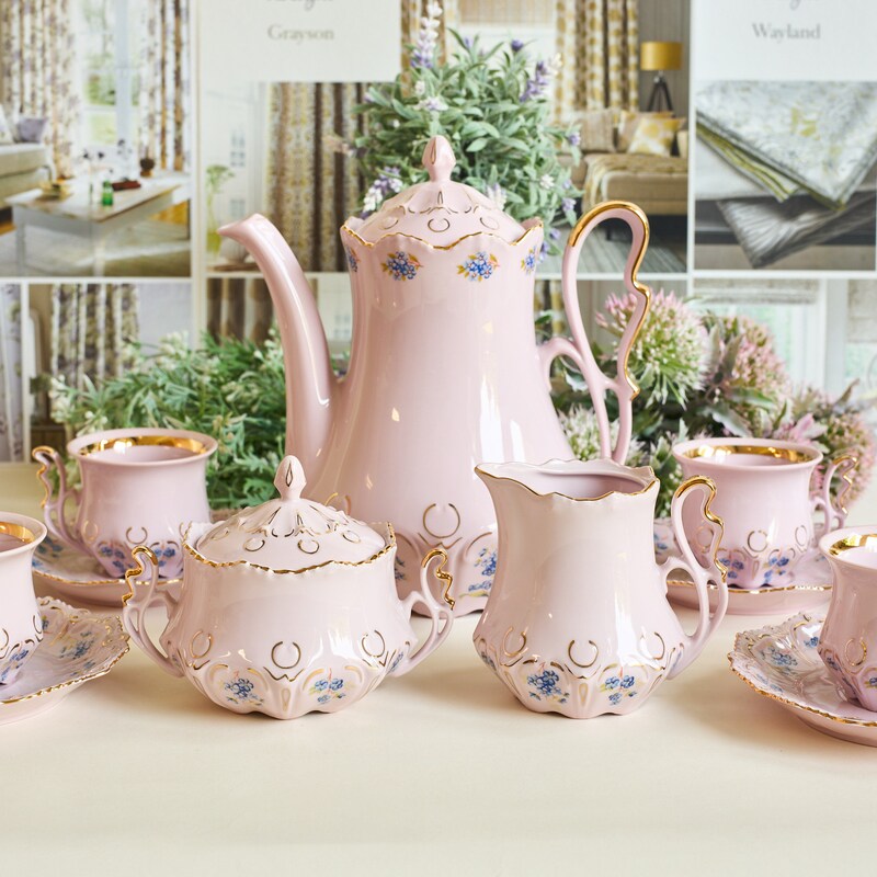 Porcelain Coffee Set - Etsy