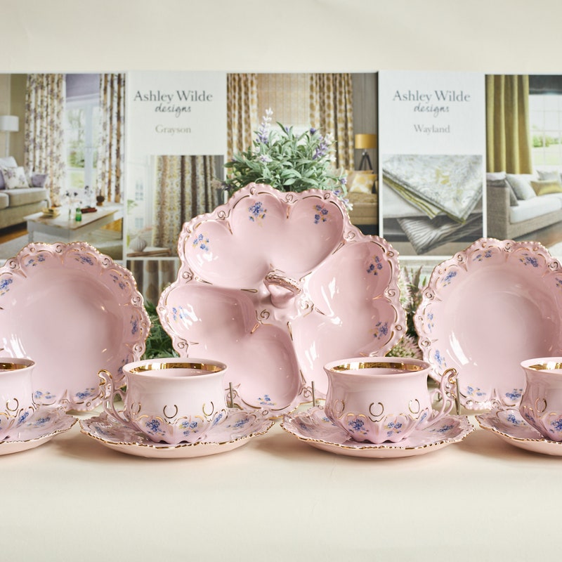 Pink Tea Set - Etsy