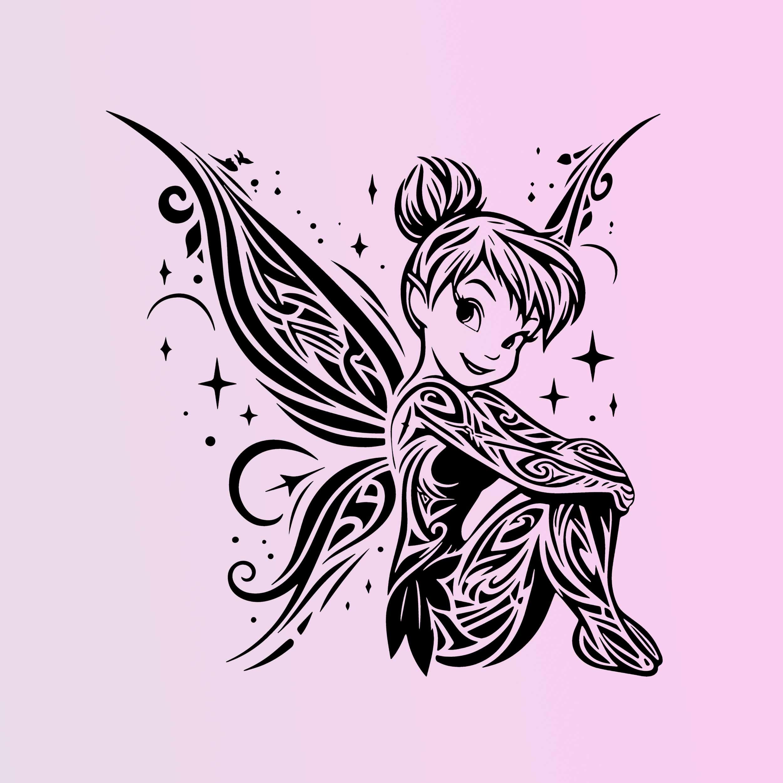 FREE Tinkerbell Svg Tinkerbell Png Free Svg for Cricut Silhouette Svg ...