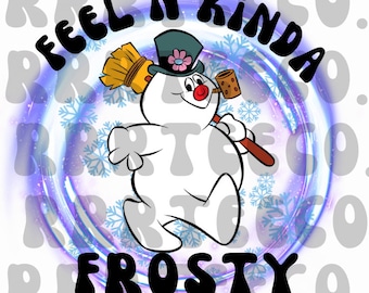 Frosty the Snowman, PNG for Sublimation, Tumbler Wrap, Wreath Signs, T ...