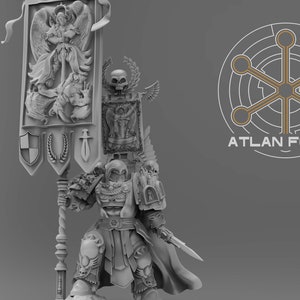 Angelic War Banners With Standard Bearer | Grimdark Sci-fi | Tabletop ...