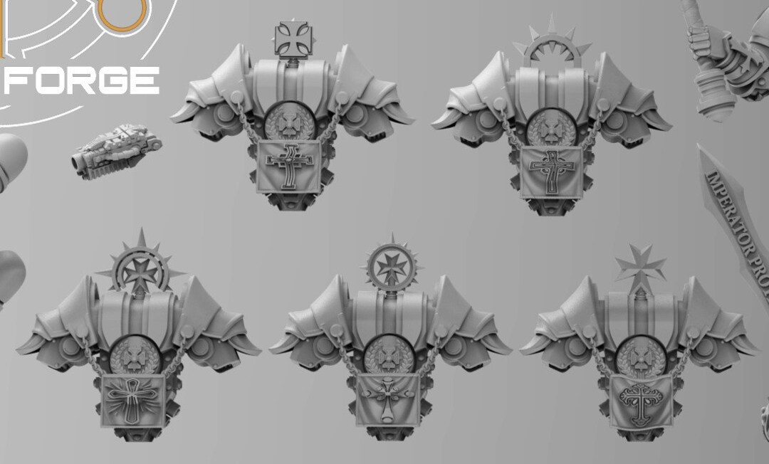 Backpack Bits | Templar Paladins | Grimdark Sci-fi | Tabletop Miniature ...