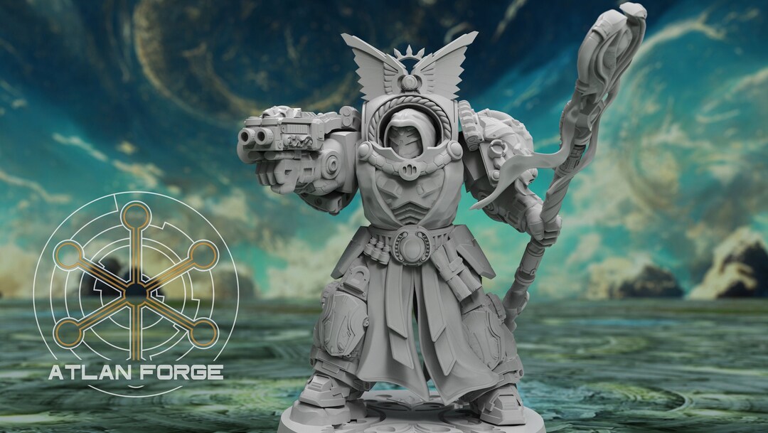 Angelic Dominator Mage | Grimdark Sci-fi | Tabletop Gaming Miniature ...