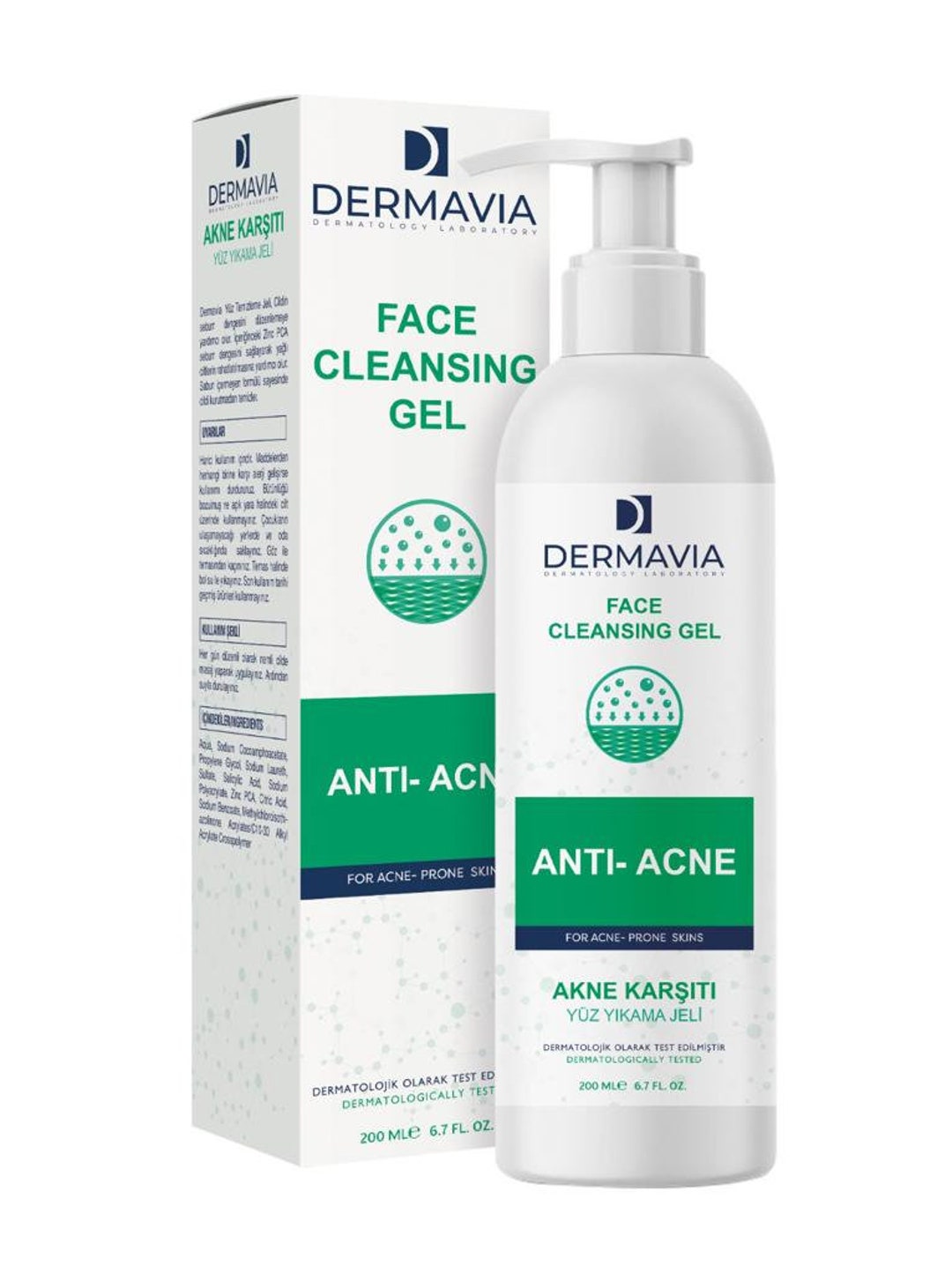 Dermavia Face Cleansing Gel for Acne Prone Skin With Salicylic - Etsy