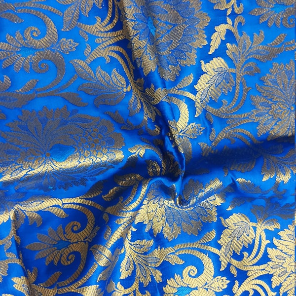 Blue Brocade - Etsy