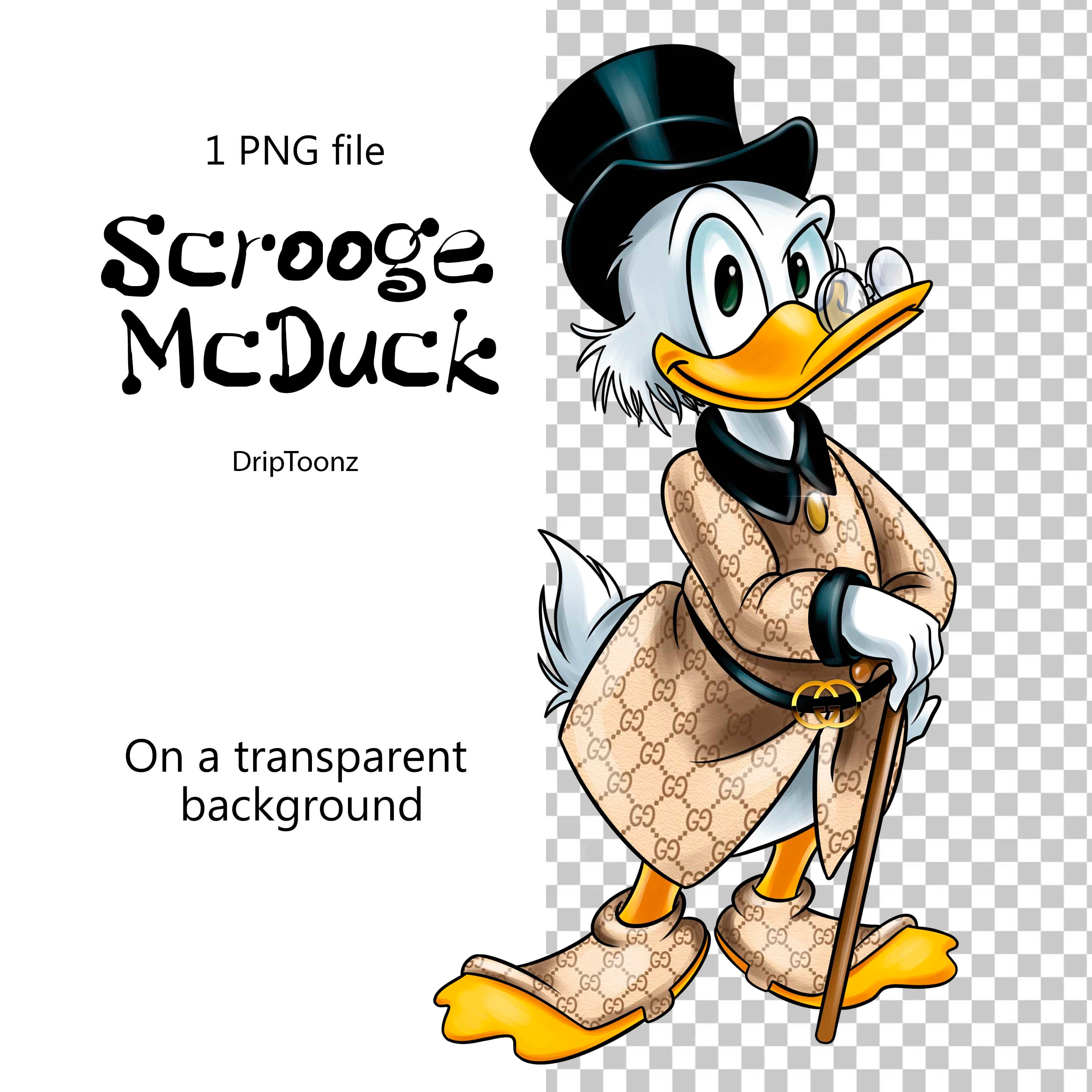 Scrooge Mcduck Uncle Scrooge PNG PNG Brand Sublimation | Etsy UK