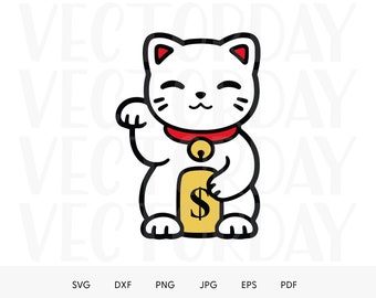 Fortune Cat Illustration Clipart