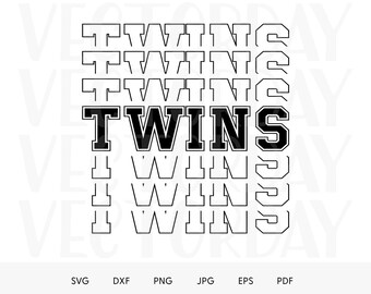 Twins Svg File - Etsy