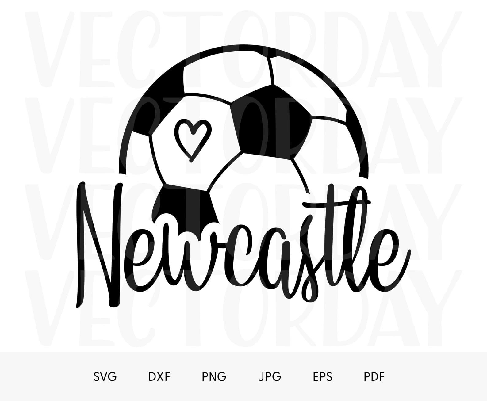 Newcastle Soccer Svg Newcastle Mascot Svg Team Mascot Svg - Etsy