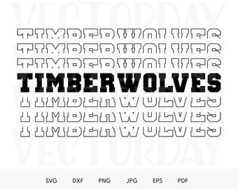 Timberwolves School Spirit Svg - Etsy