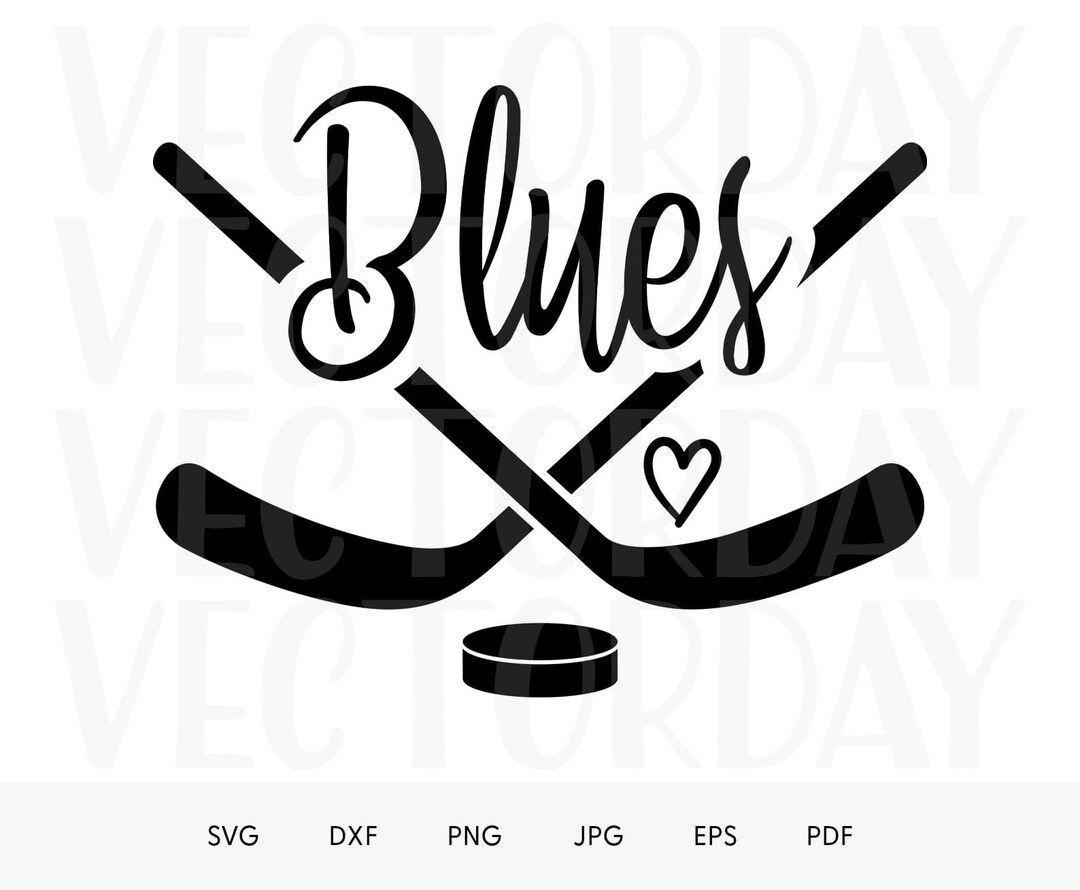 Blues Hockey Svg Blues Mascot Svg Team Mascot Svg School - Etsy UK