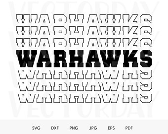 Warhawks School Svg - Etsy