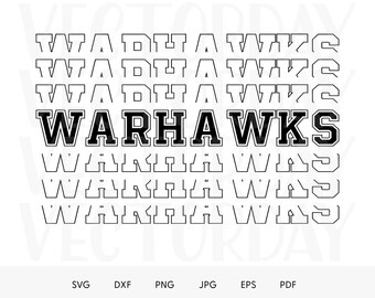 Warhawks School Svg - Etsy