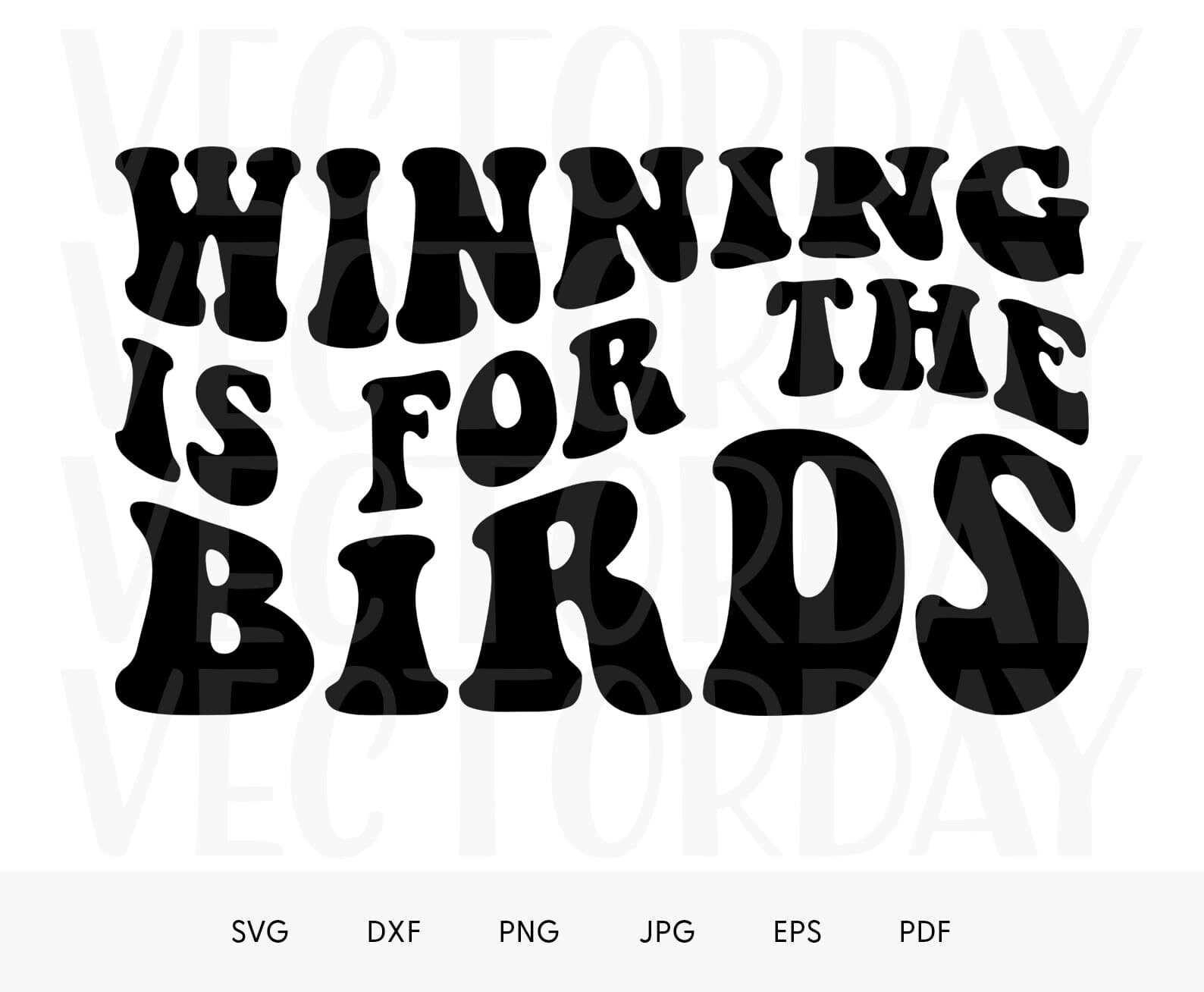 Winning is for the Birds Wavy Svg Eagles Mascot Svg Team - Etsy