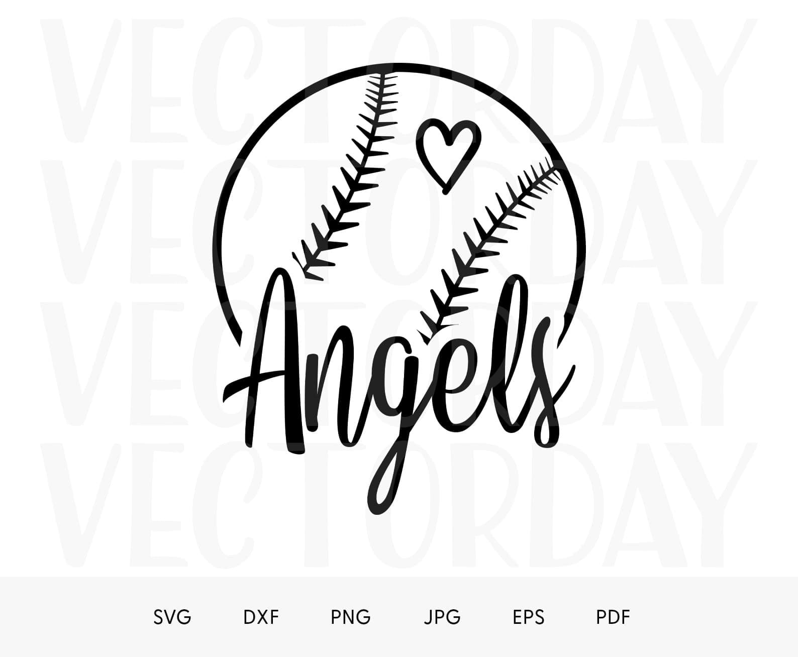 Angels Baseball Svg Angels Mascot Svg Team Mascot Svg - Etsy Canada