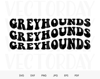 Greyhounds School Spirit Svg - Etsy
