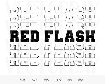 Red Flash Fans Png - Etsy