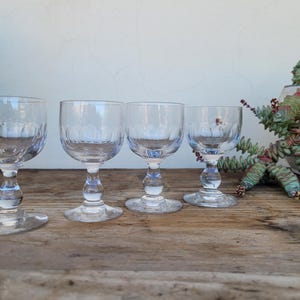 Set of 4 Antique Rummer Glass Antique Liquor Glasses Old Bar Glasses ...