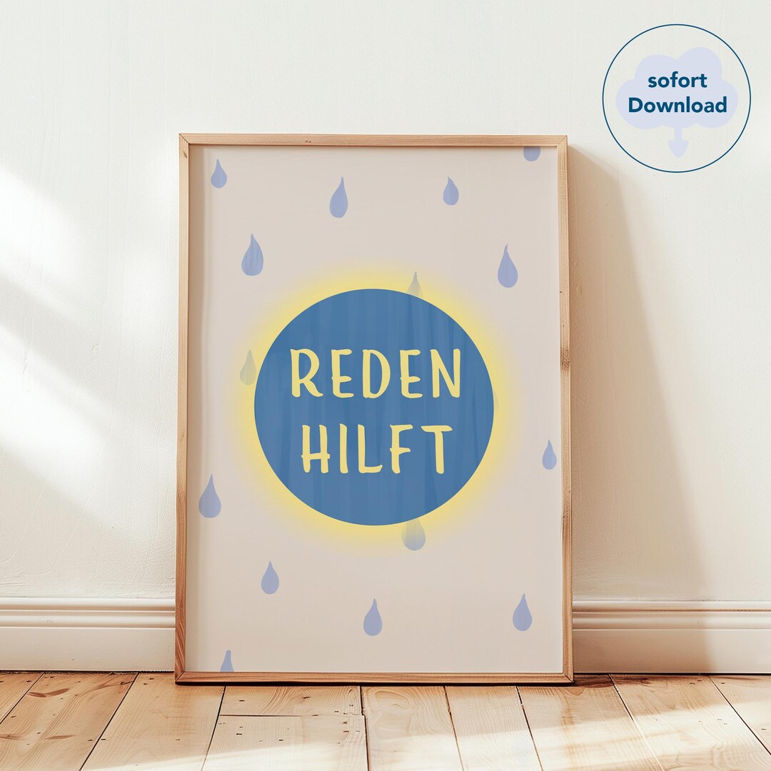 Talking Helps - Poster – Digital Download | Wall Art for Therapy Rooms ...
