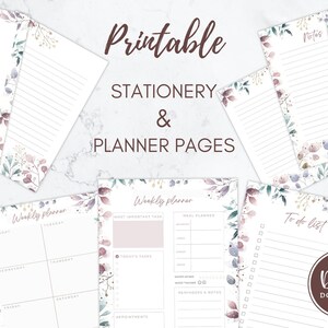 Printable Floral Weekly Planner to Do List Printable - Etsy