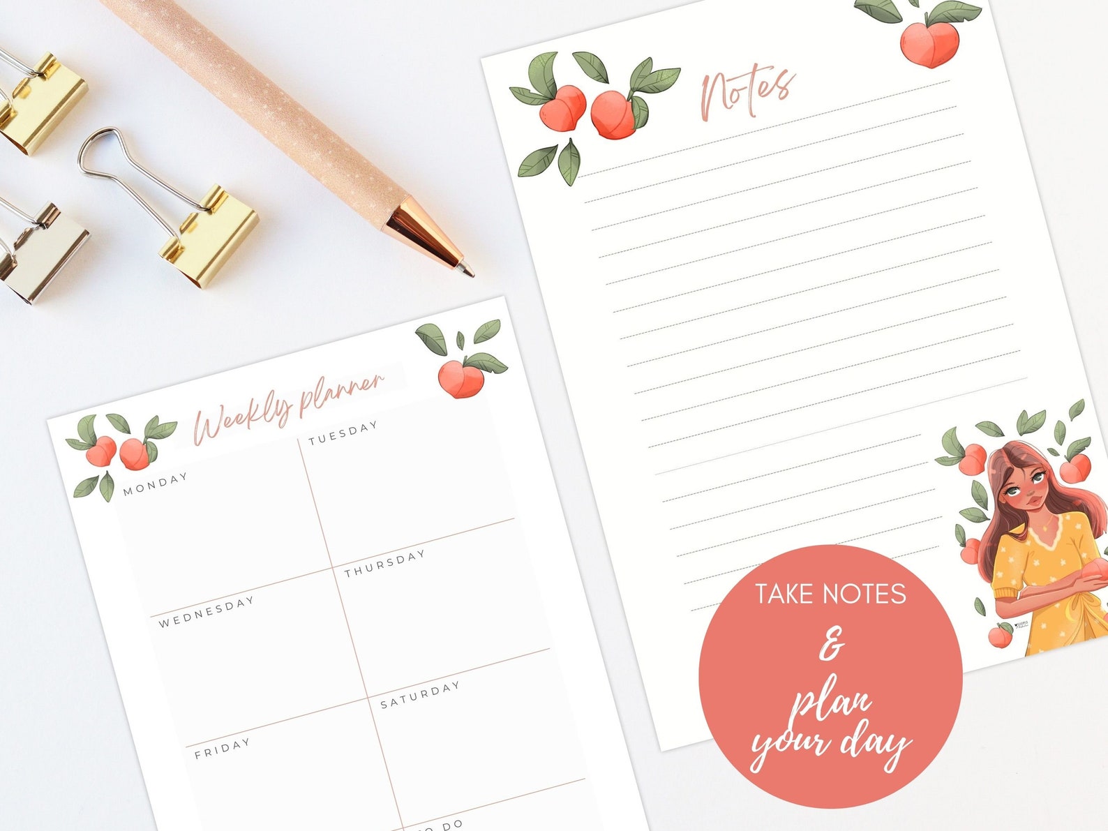 Printable Notes to Do List Printable Stationery Digital - Etsy